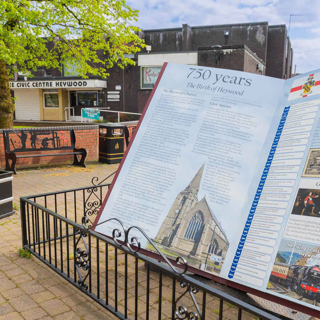 History display in Heywood, Greater Manchester