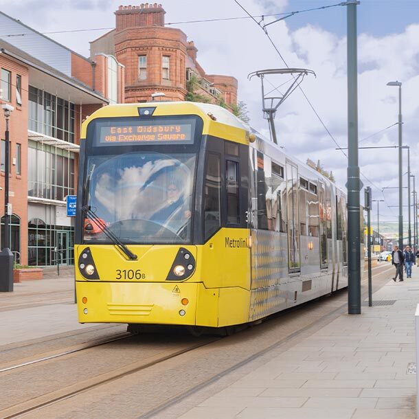 Oldham Tram in Oldham, Greater Manchester